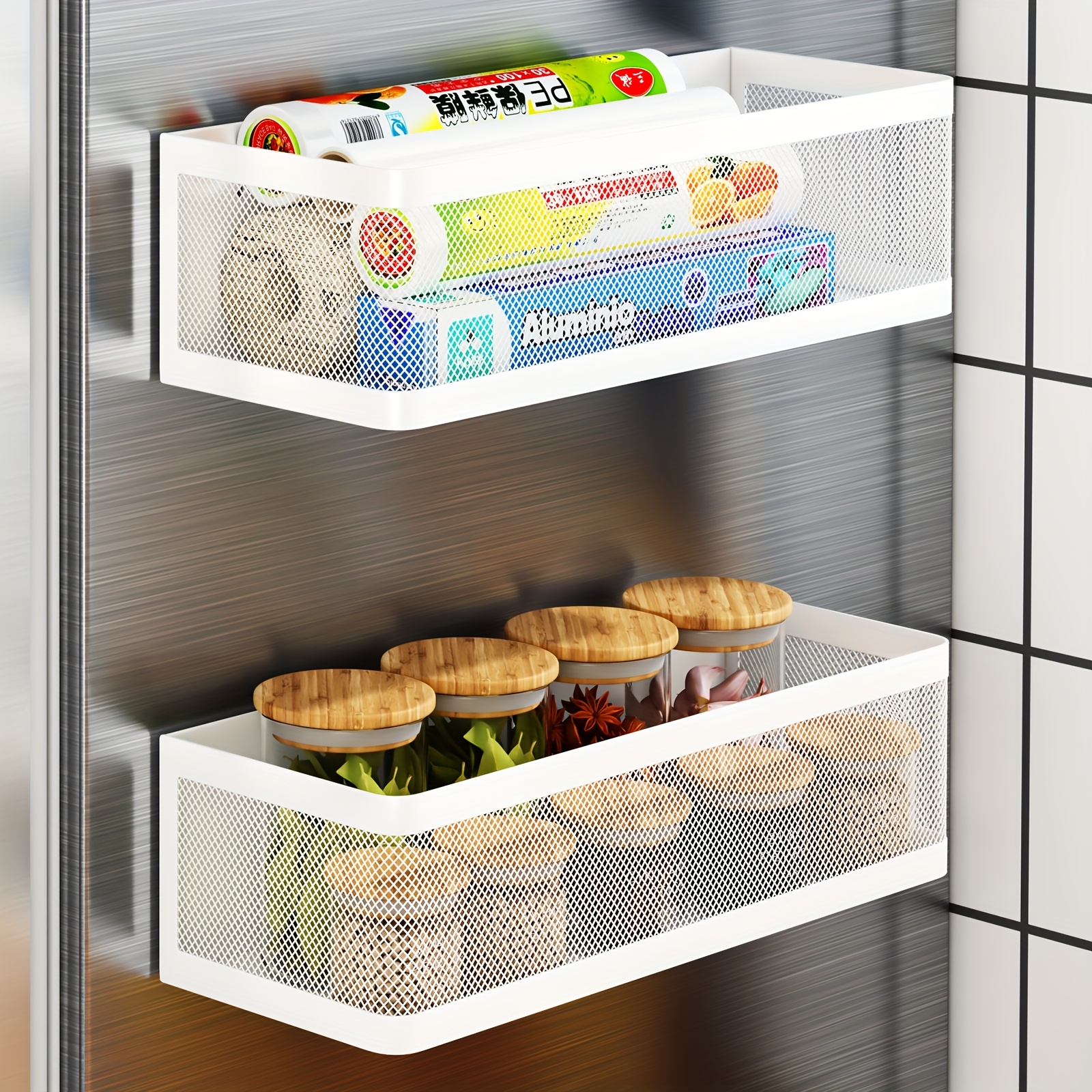 magnetic spice rack refrigerator sold on Temu United States