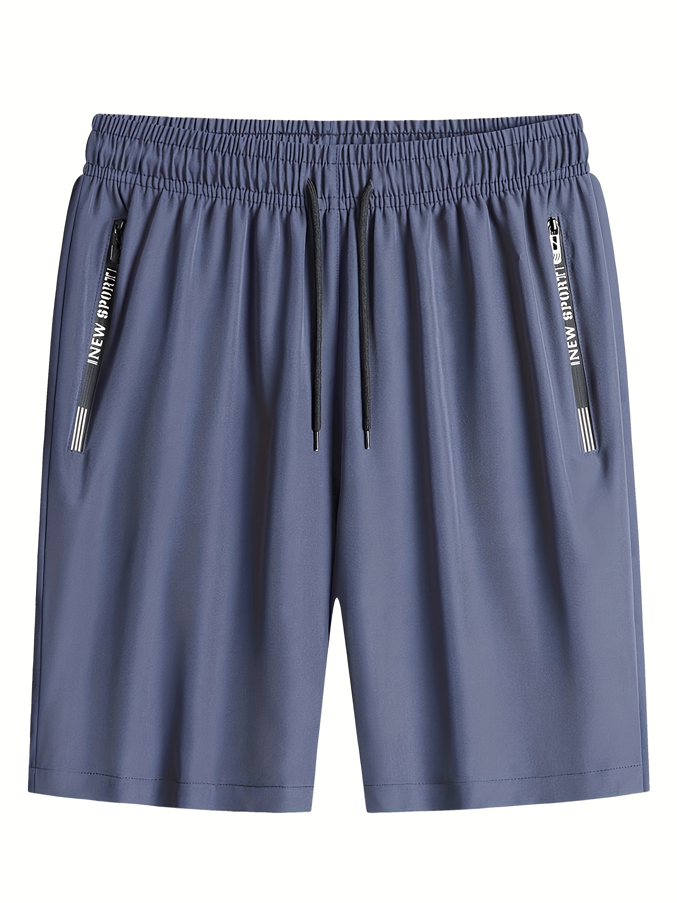 Mens Breathable Shorts Zipper Pockets Summer Drawstring Temu United