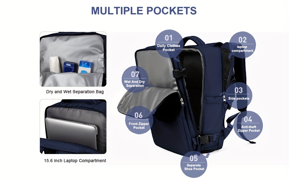 Trendy Large Capacity Travel Backpack Nylon Solid Color - Temu New Zealand