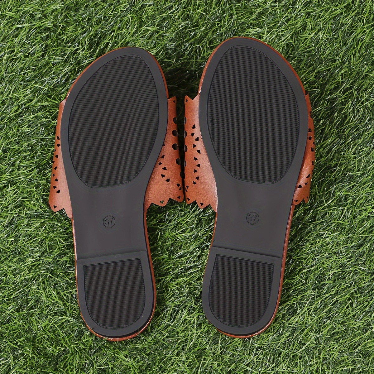 Women' Color Stylish Slides Lightweight Slip Hollow - Temu