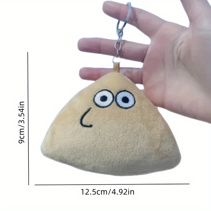 Game Pou Plush Keychain For Men Emotional Plush Keychain For Backpack ...