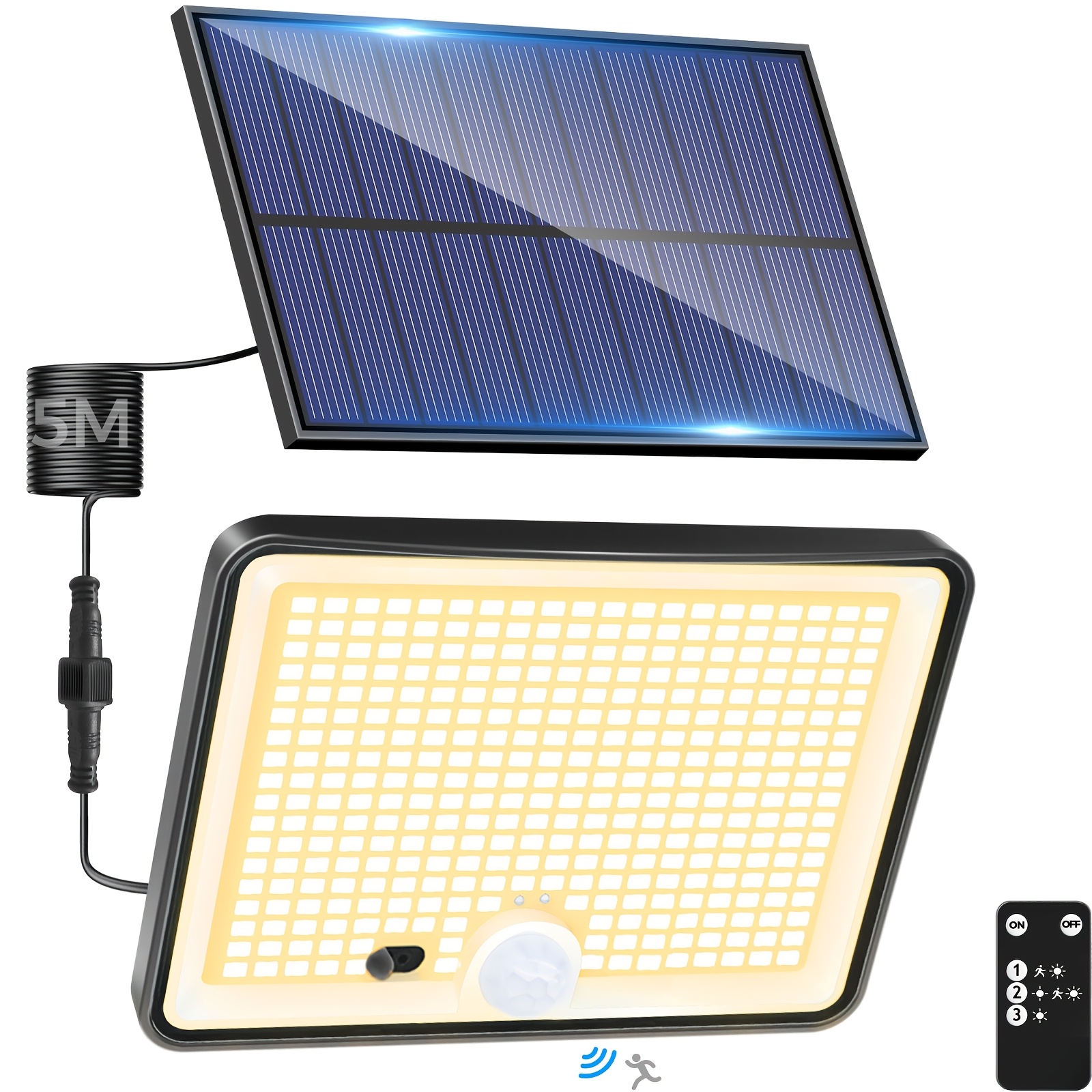 solar lights outdoor sold on Temu United States