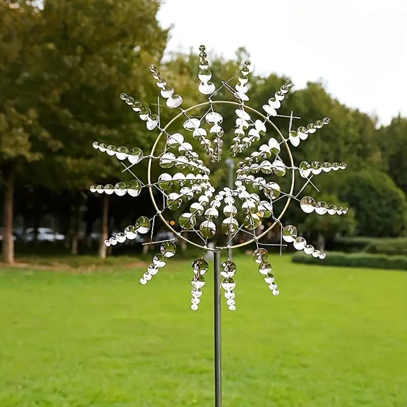 Magical Kinetic Metal Windmill Spinner Wind Powered Catchers - Temu