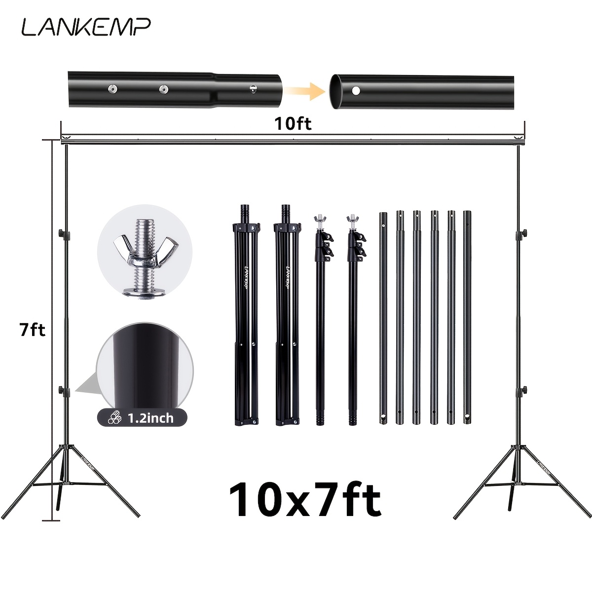 photo backdrop stand sold on Temu United States