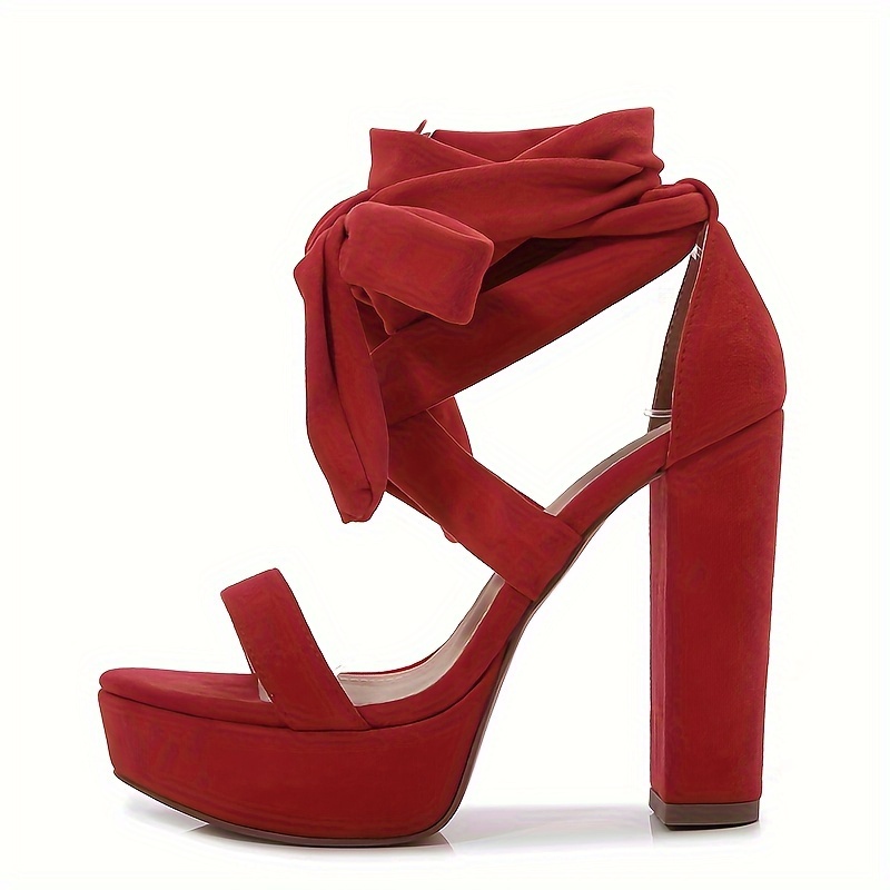 Womens Platform Super High Heels Solid Color Open Toe - Temu United Kingdom