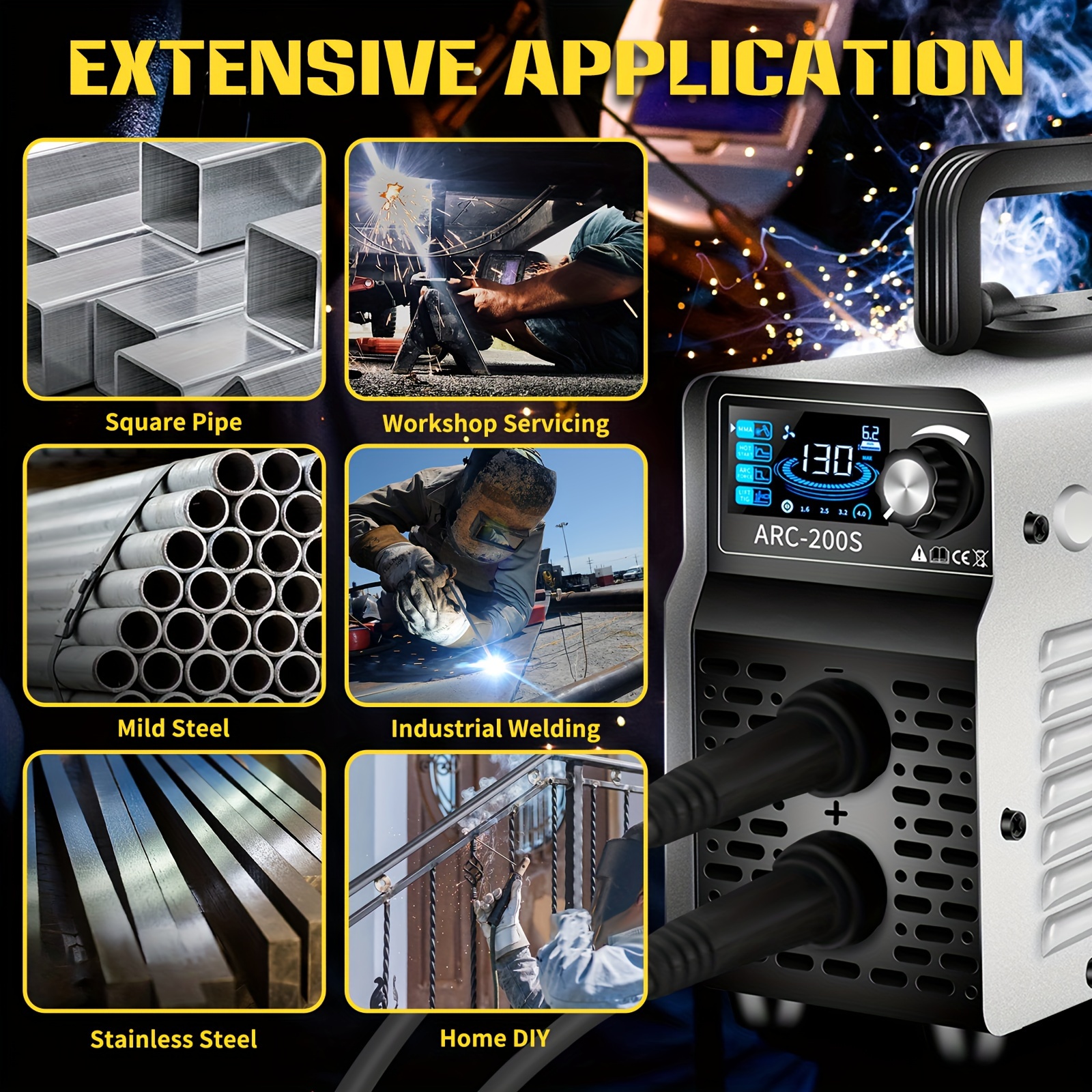 Ssimder Arc- Tig Welder - 110v/220v Dual Voltage, Intelligent Lcd ...