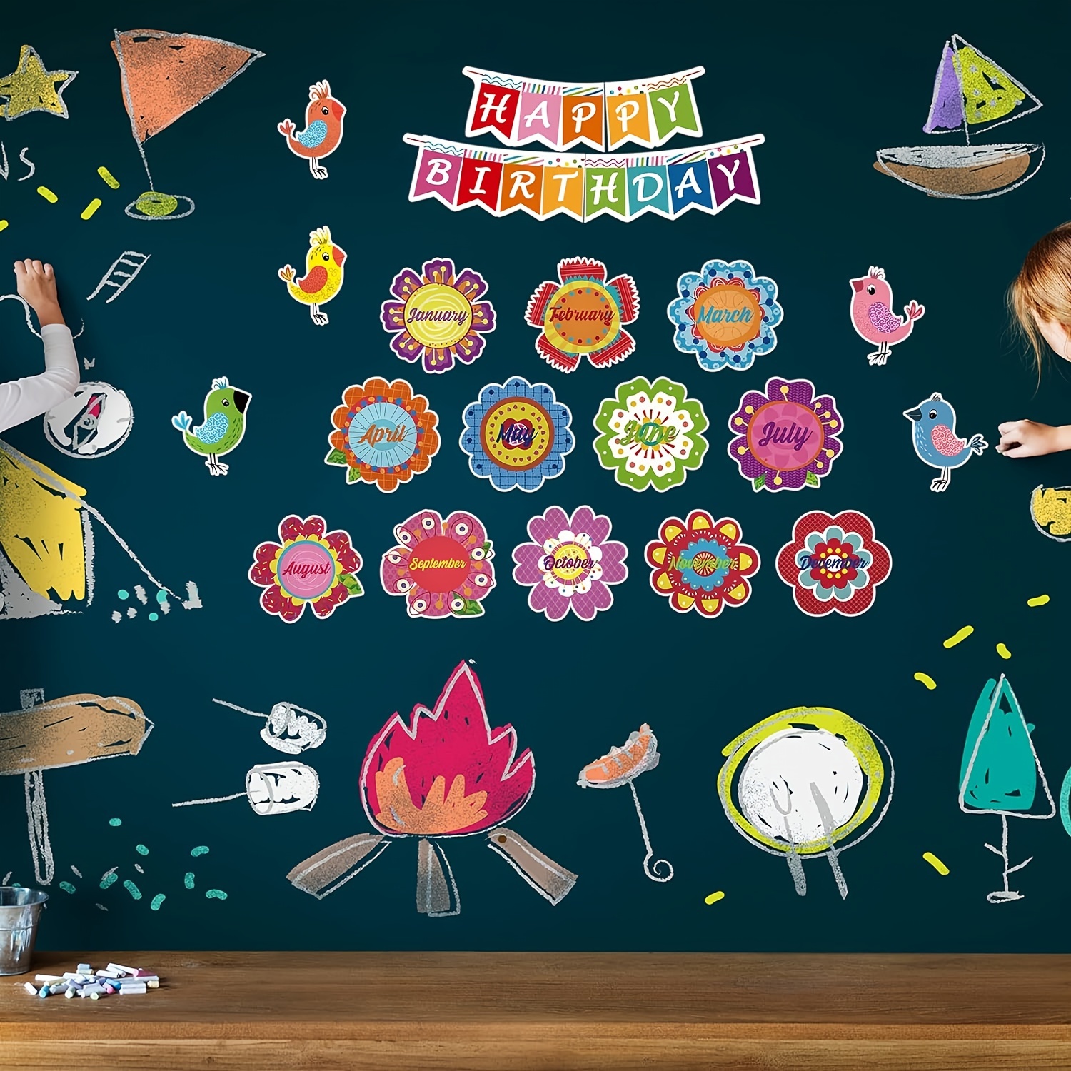Bulletin Board Set Birthday Wall Classroom - Temu United