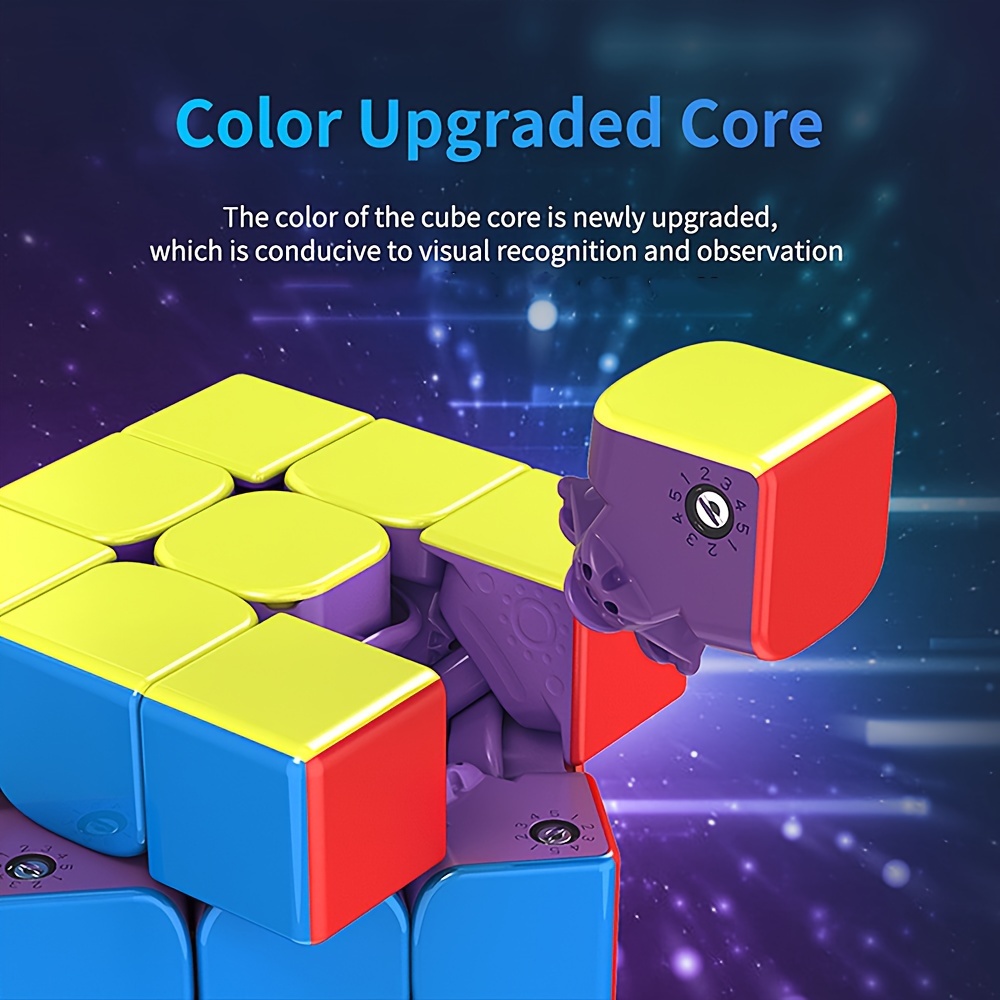 Wr 3x3 Magnetic Speed Cube Purple Internal - Temu