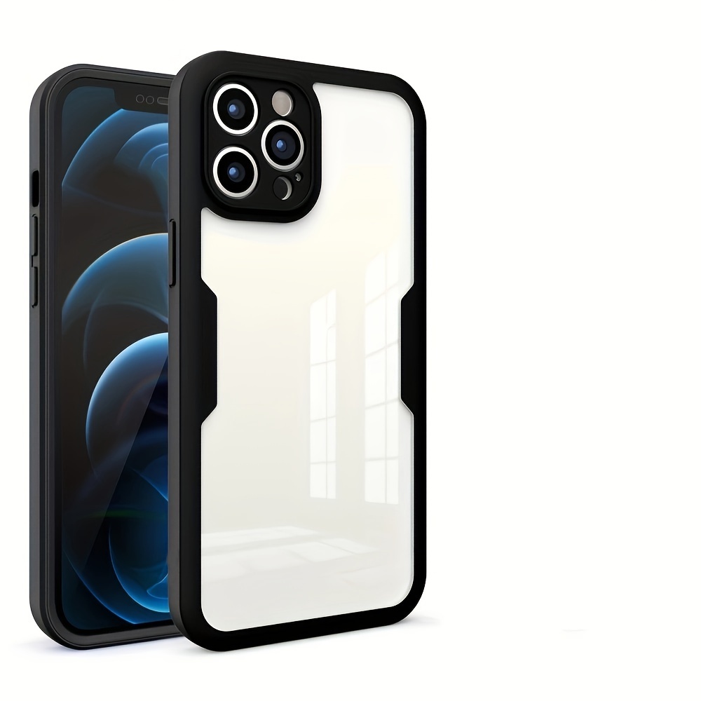 Front + Back Protect Shockproof Case Iphone 15 14 13 12 11 - Temu United