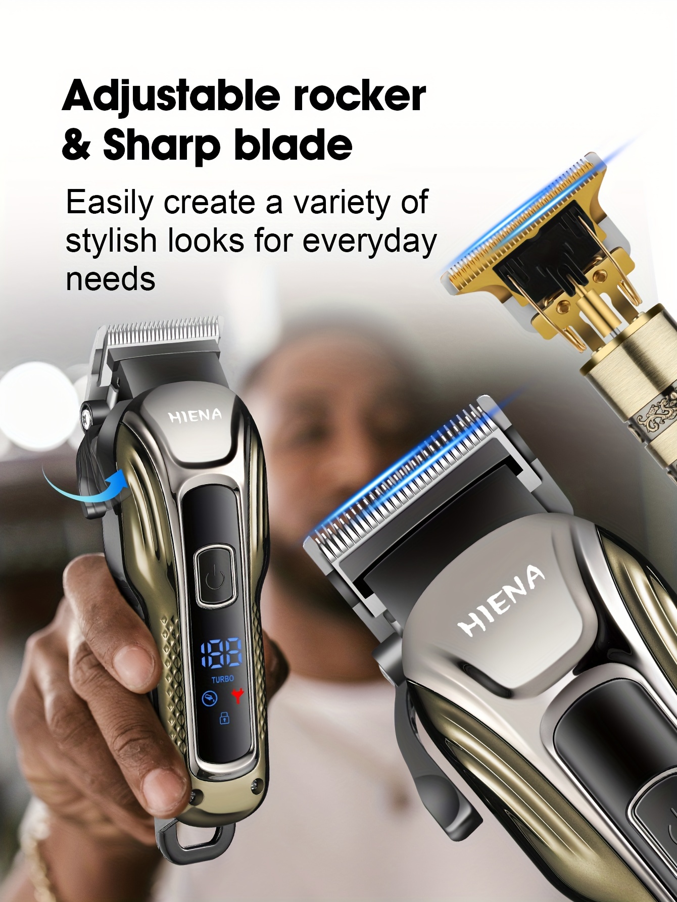 Hair Clippers Kit Professional Hair Trimmer Men Cordless - Temu