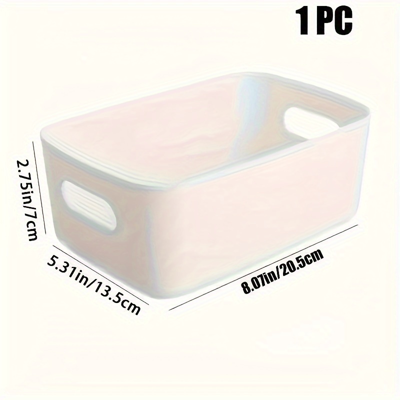 1pc Plastic Cosmetic Storage Box Desktop Sundries Snack - Temu United ...