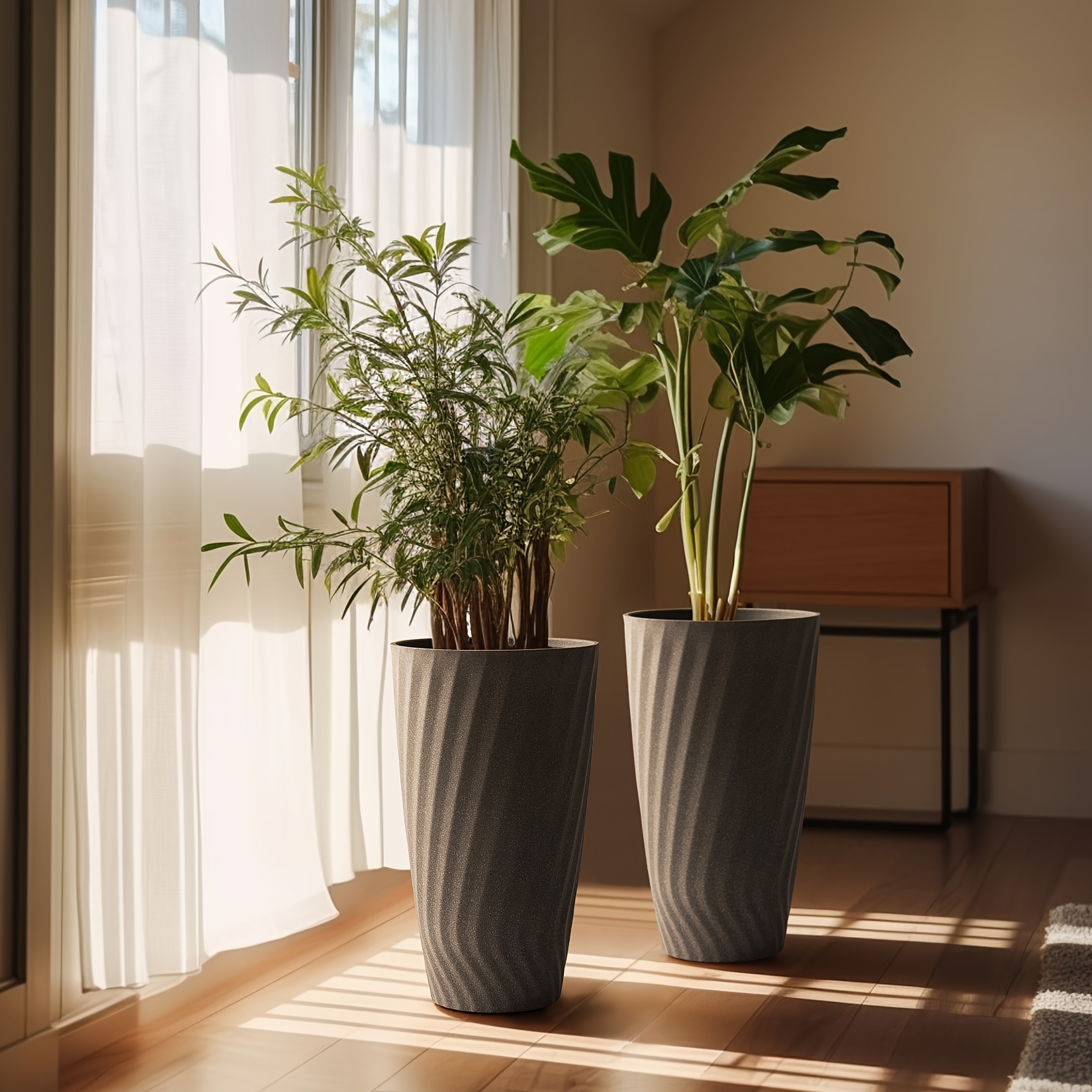 24 inch tall planters planters with shelf insert large round plant pots ...