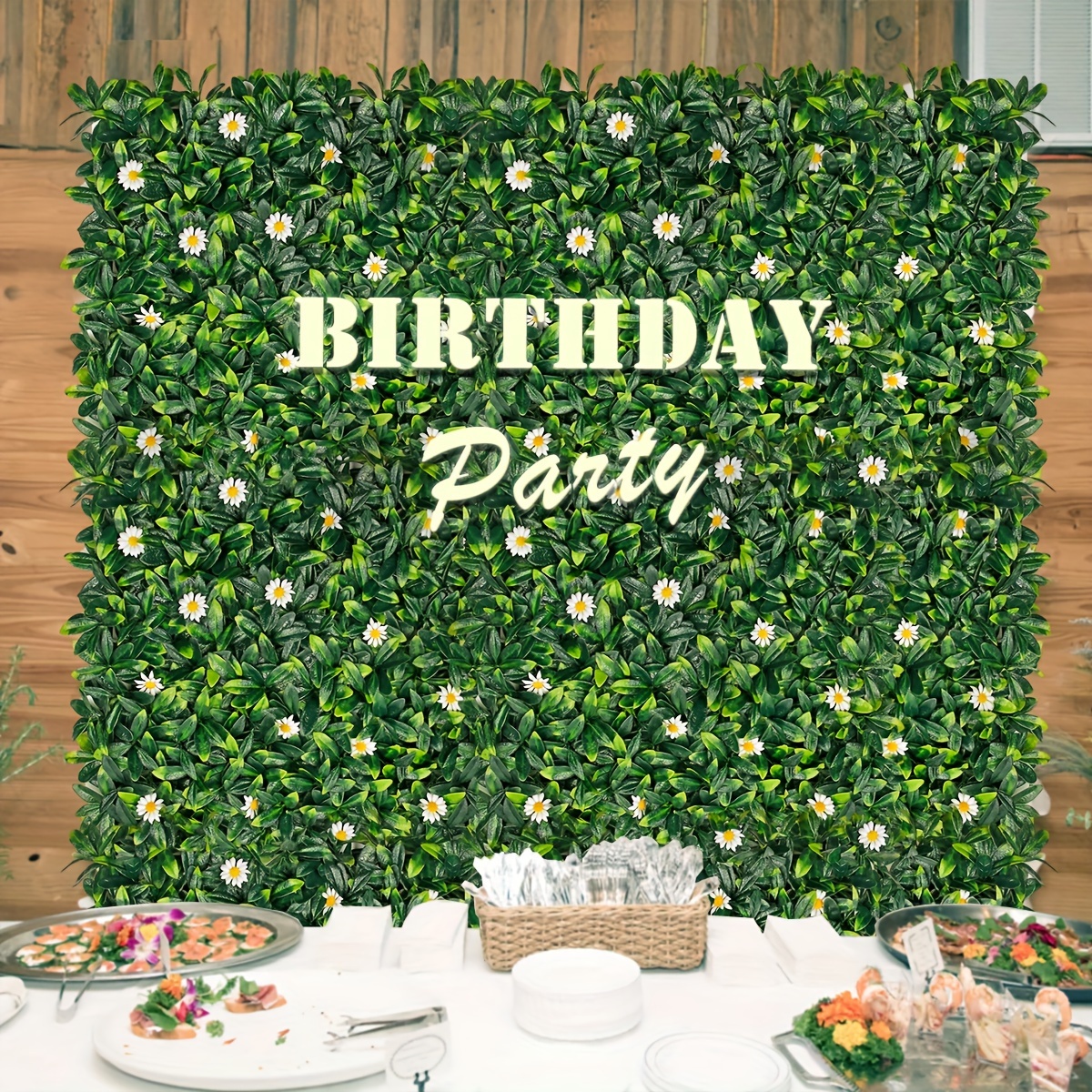 6pcs Artificial Small Daisy Boxwood Lawn Faux Chamomile Boxwood Hedge ...