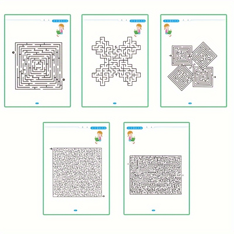 Engaging Maze Puzzle Game Book Enhances Concentration - Temu Australia