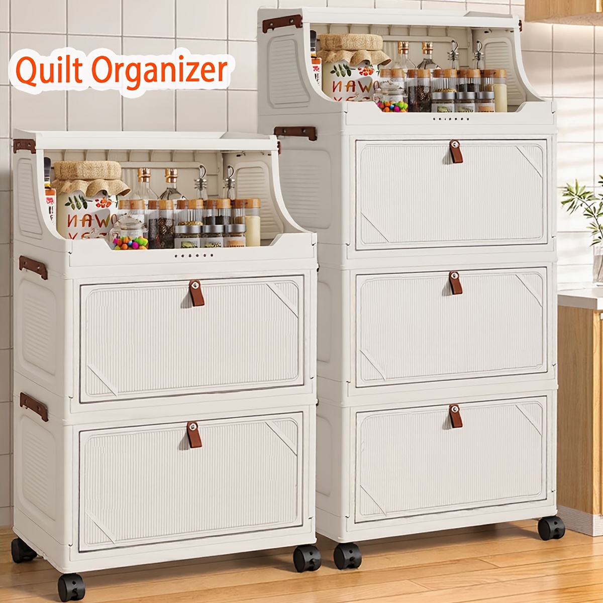 storage cabinets with doors and shelves sold on Temu Canada