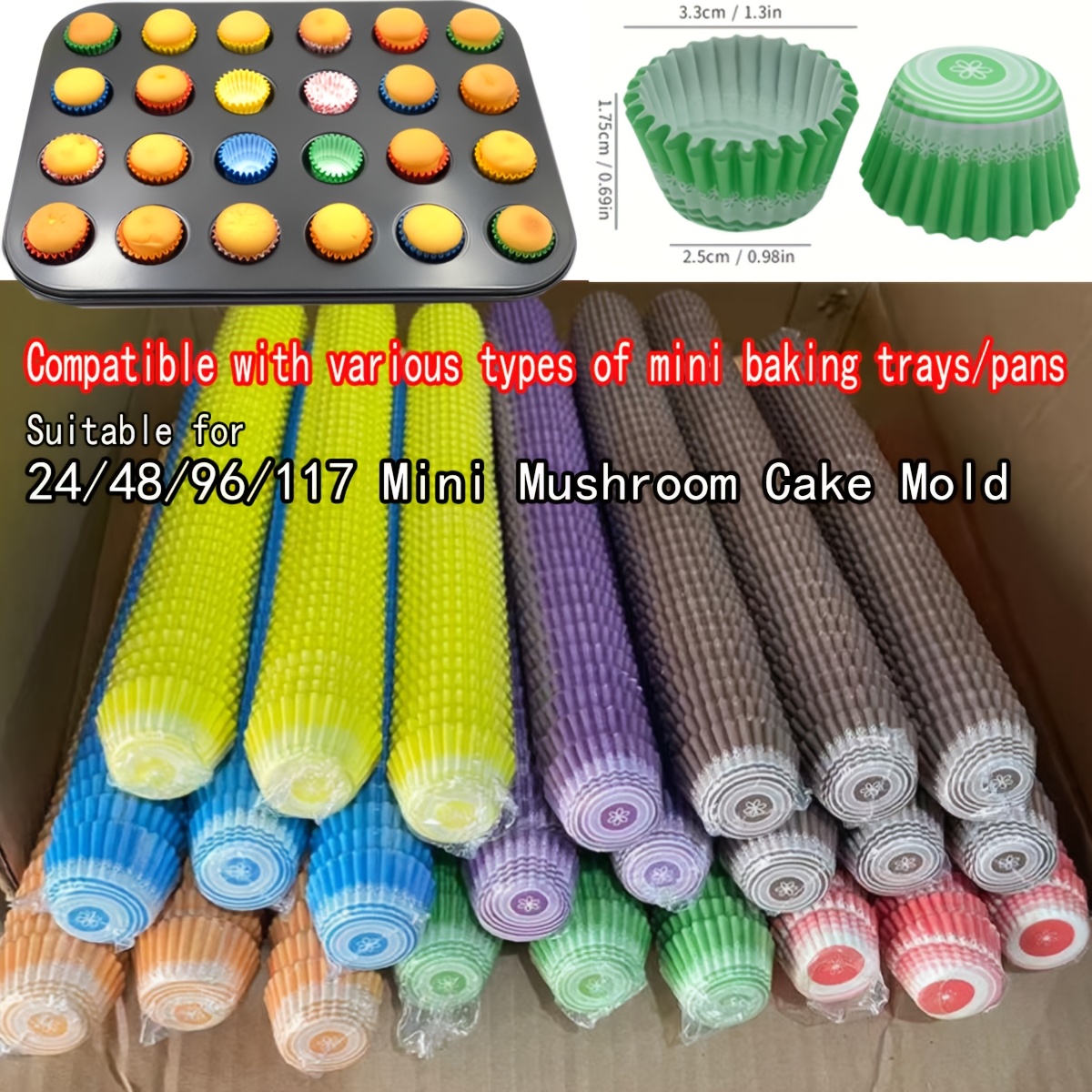 paper baking cups sold on Temu United States