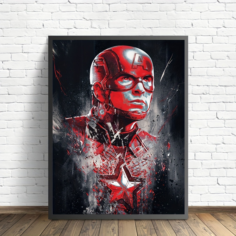 Unframed Canvas Wall Art Captain America Poster - Temu Australia