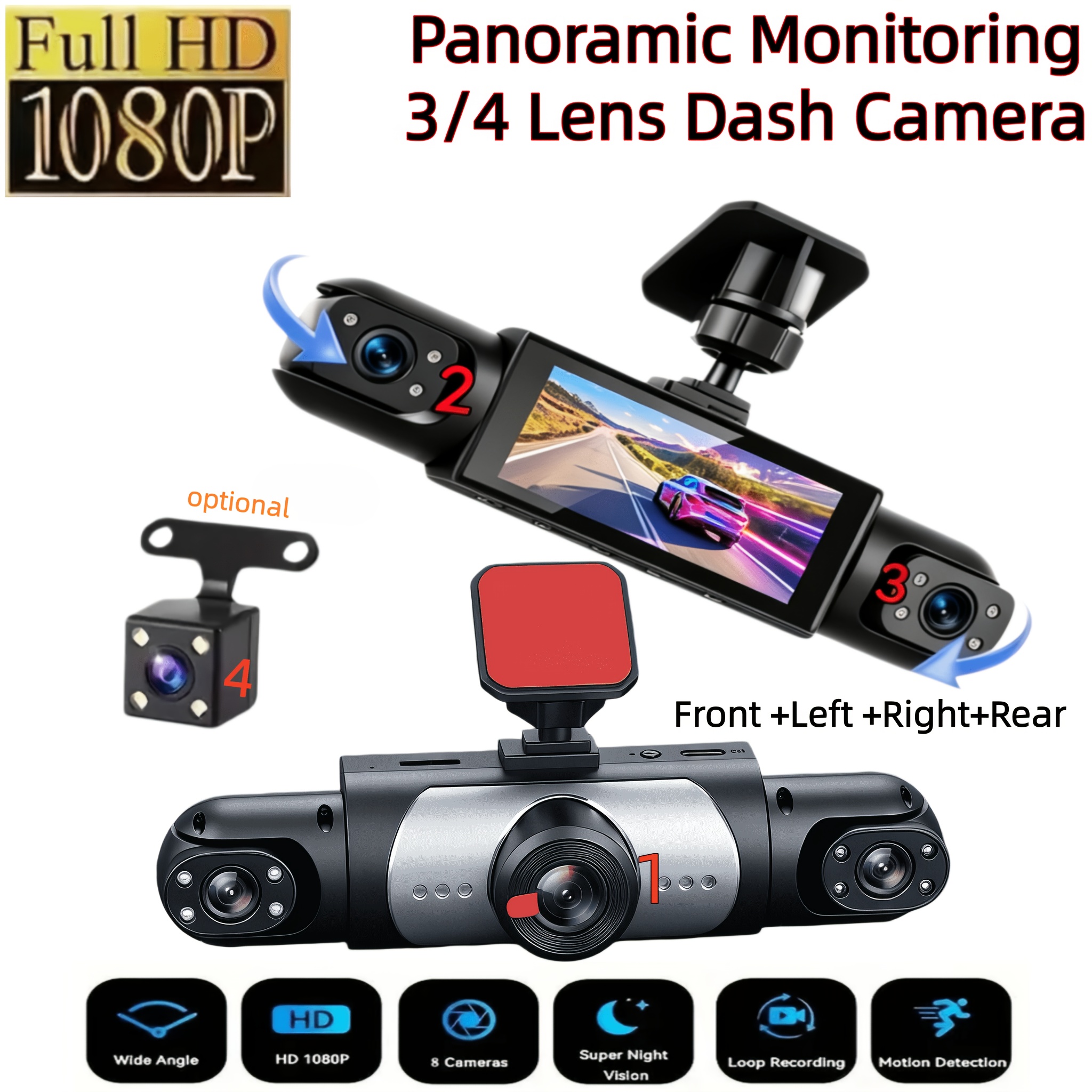 car dash cameras sold on Temu Australia