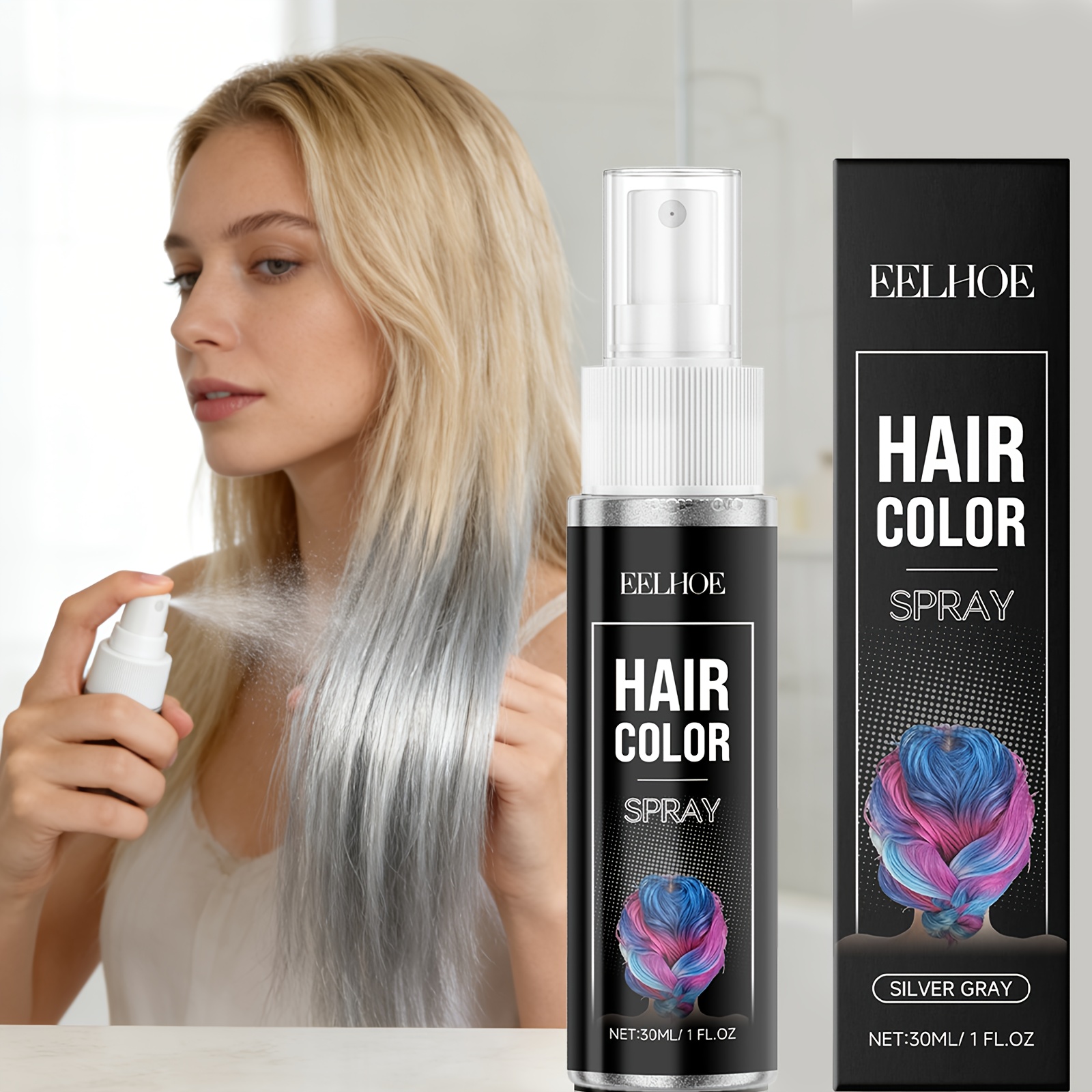 gray hair dye sold on Temu United States