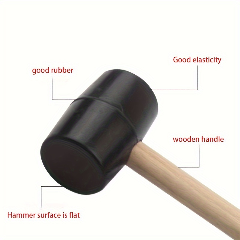 Rubber Mallet Hammer Round Head Gentle Tapping Ideal Paint - Temu