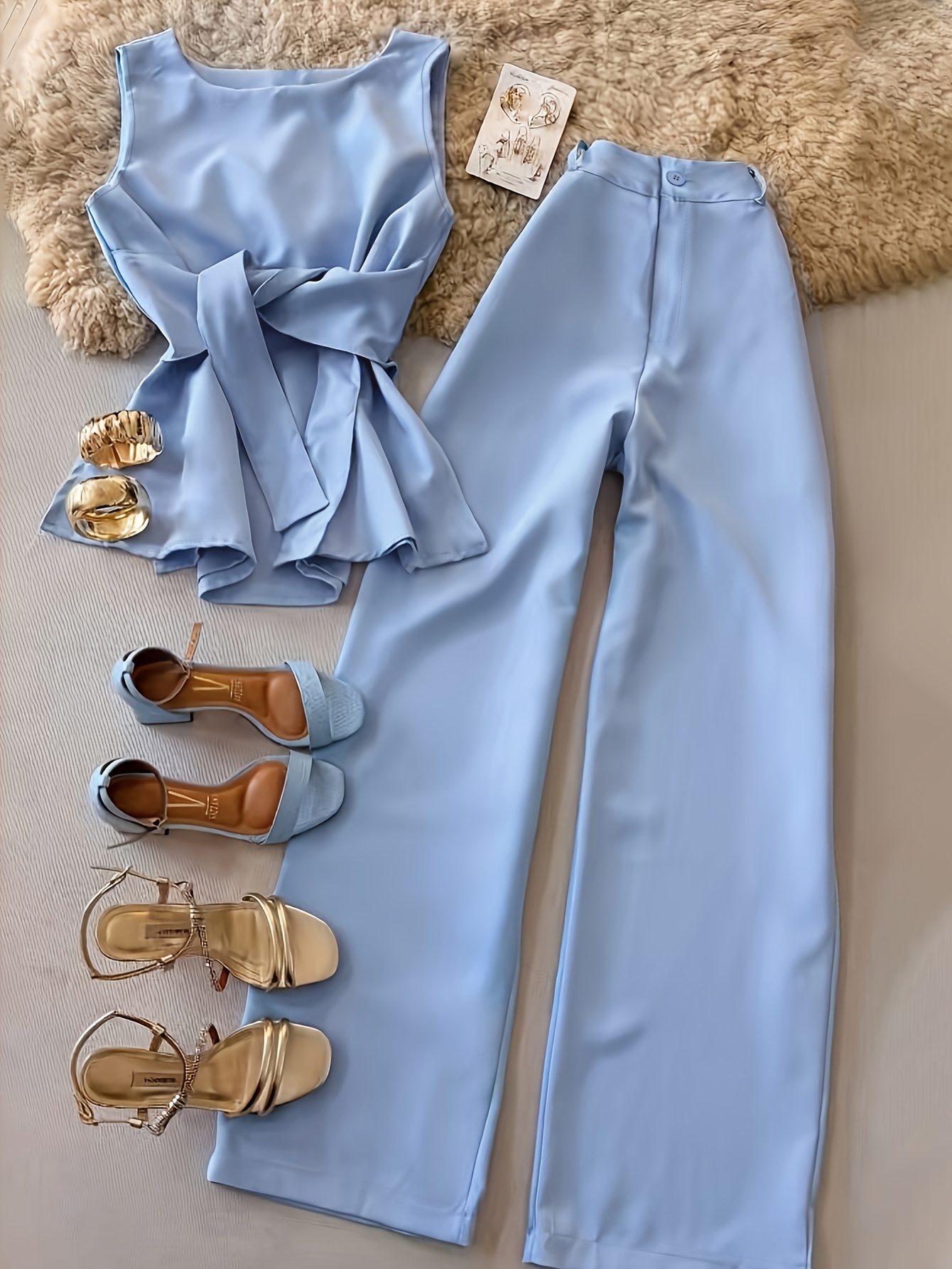 two piece set women pants sold on Temu United States