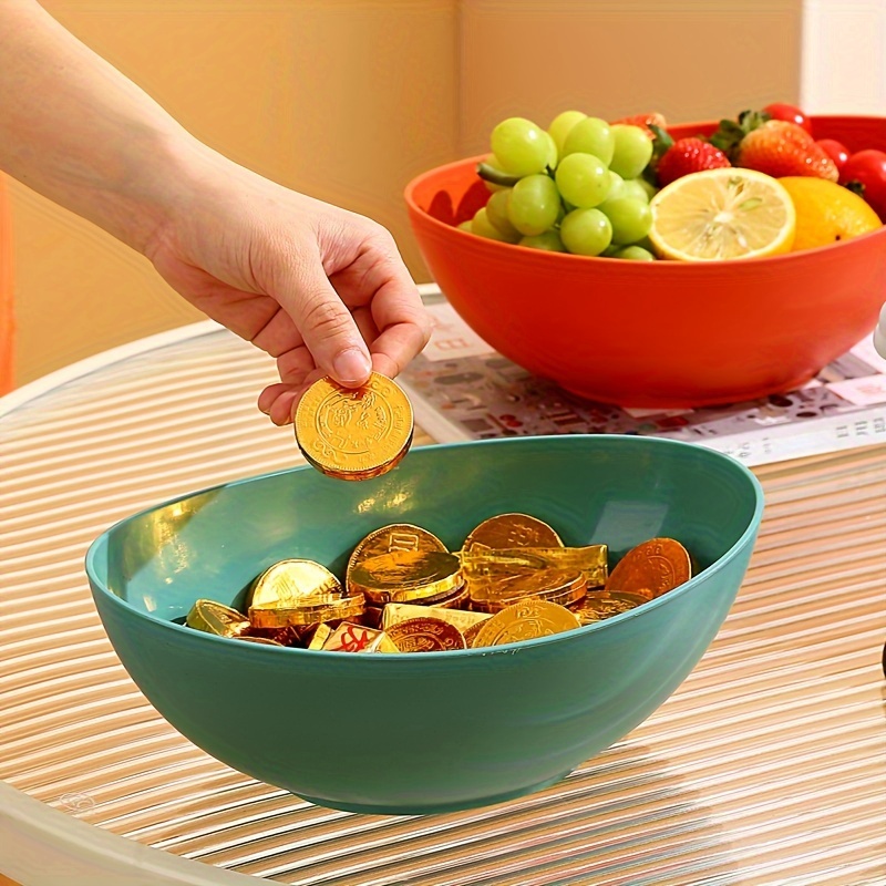 Large Bowl Serving Vegetables Salads Fruits A High Aesthetic - Temu