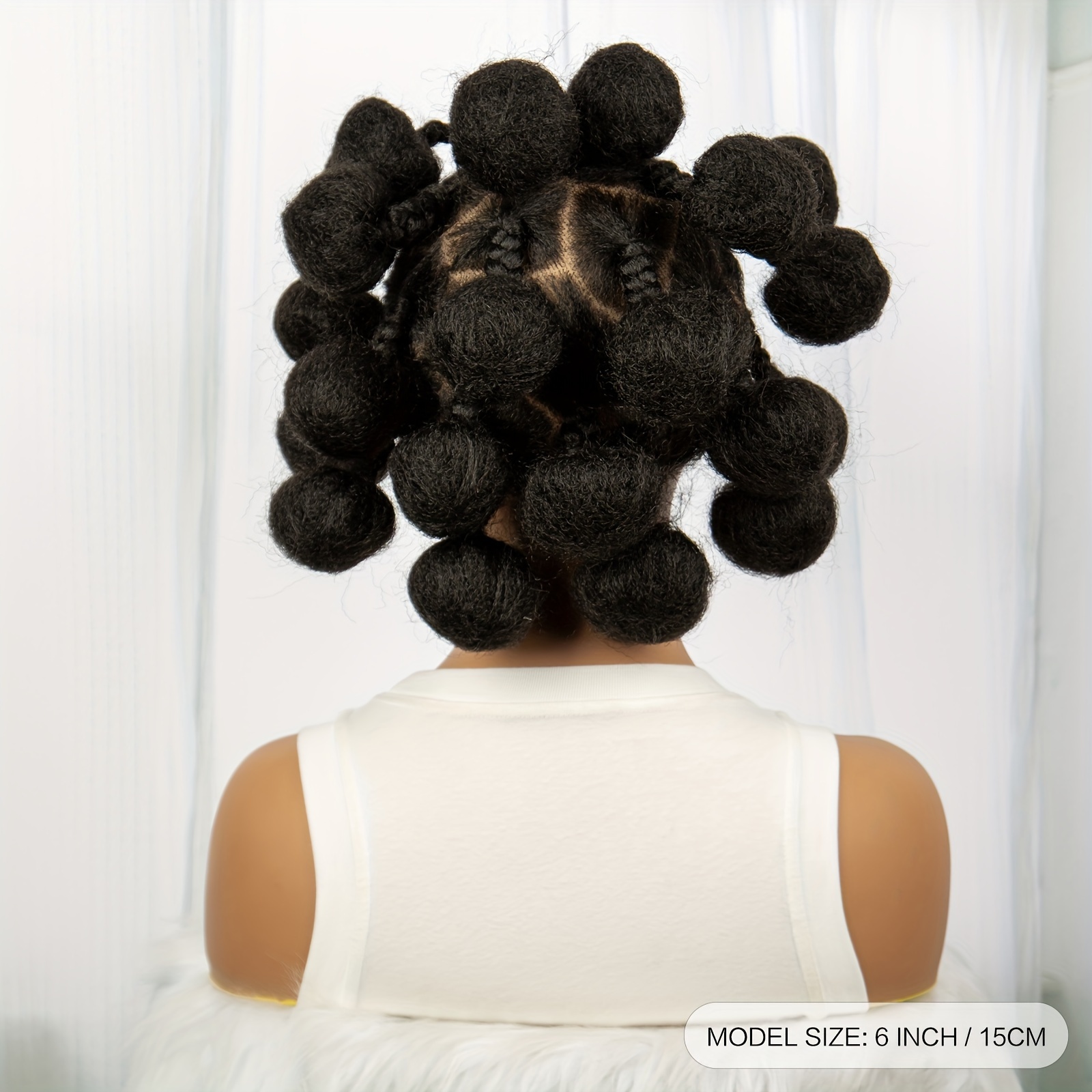180% Density Full Lace Braided Buns Wig For Women, High Temperature ...