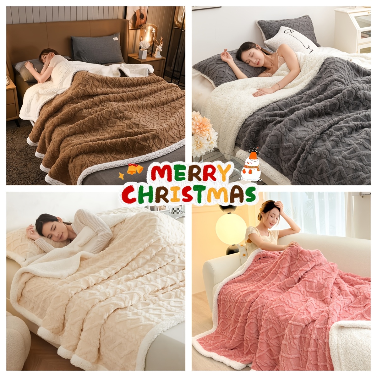 throws and blankets sold on Temu United States