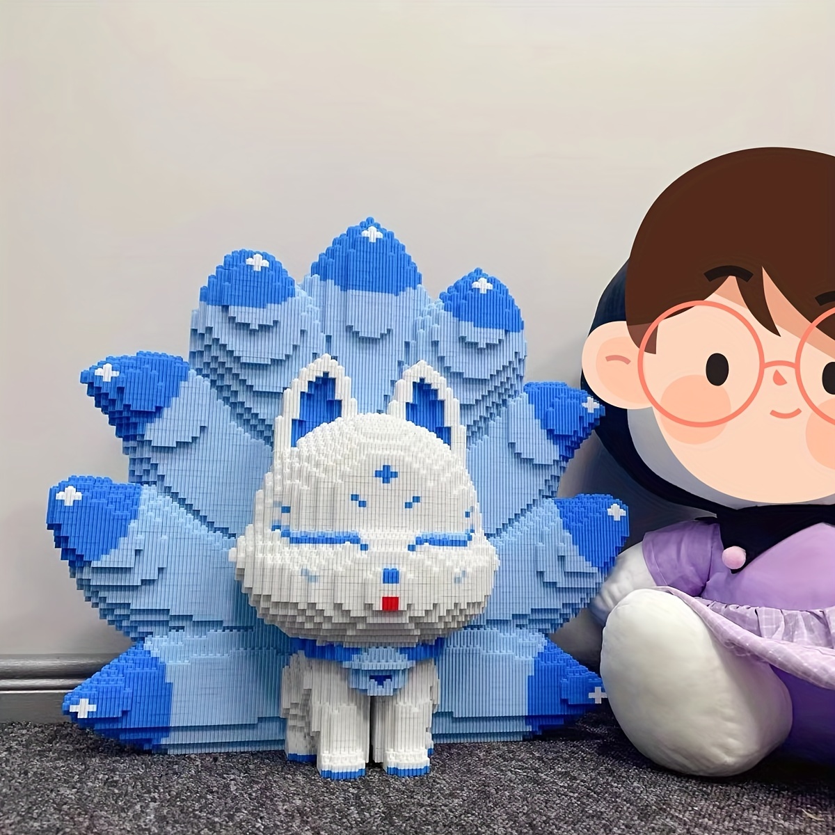 5800 Piece Nine Tailed Fox Building Blocks Set Educational 3d Puzzle ...