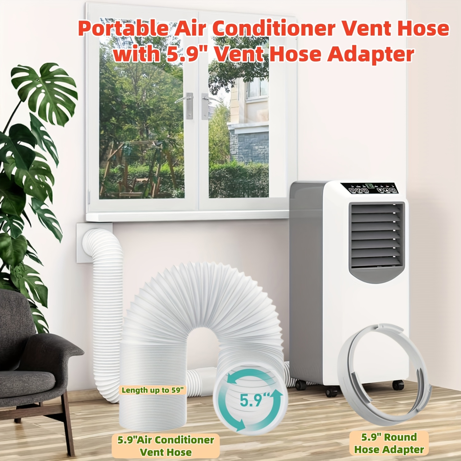 air conditioner hose sold on Temu United States