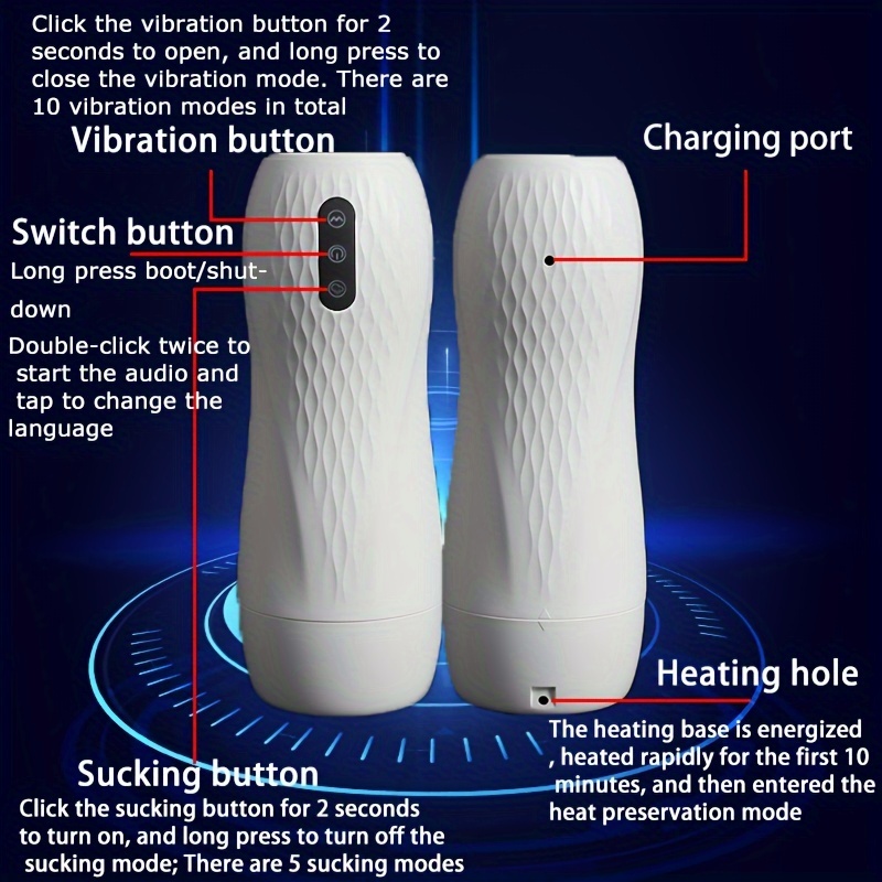 Upgraded Male Suction : 10 Vibration Modes 5 - Temu