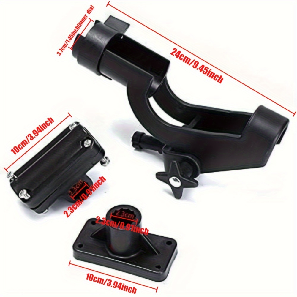 pvc fishing rod holder set adjustable rotatable boat kayak - Temu
