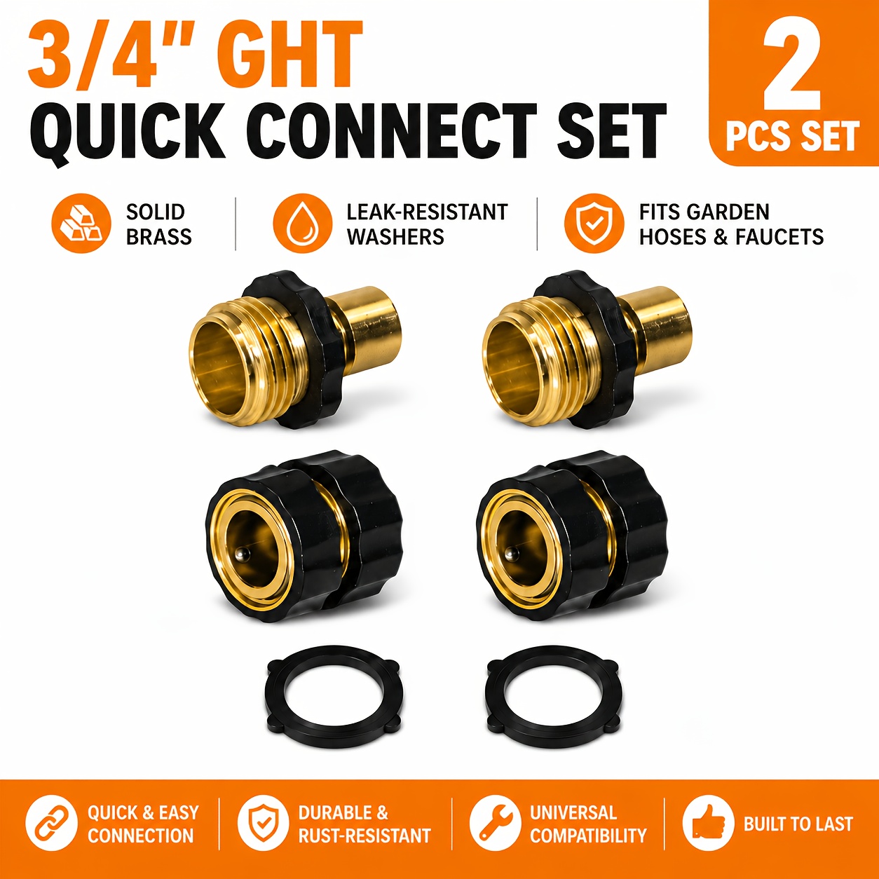 garden hose quick connect sold on Temu United States