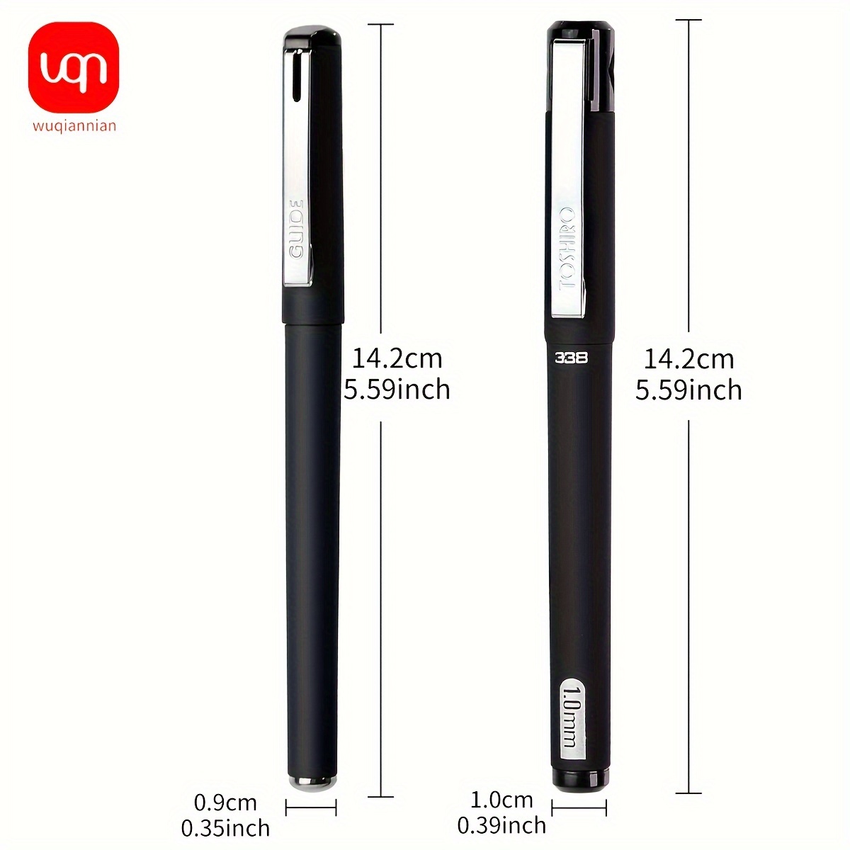 Wqn Gel Ink Rollerball Pens 2/ Plastic Ergonomic Grip Ultra - Temu
