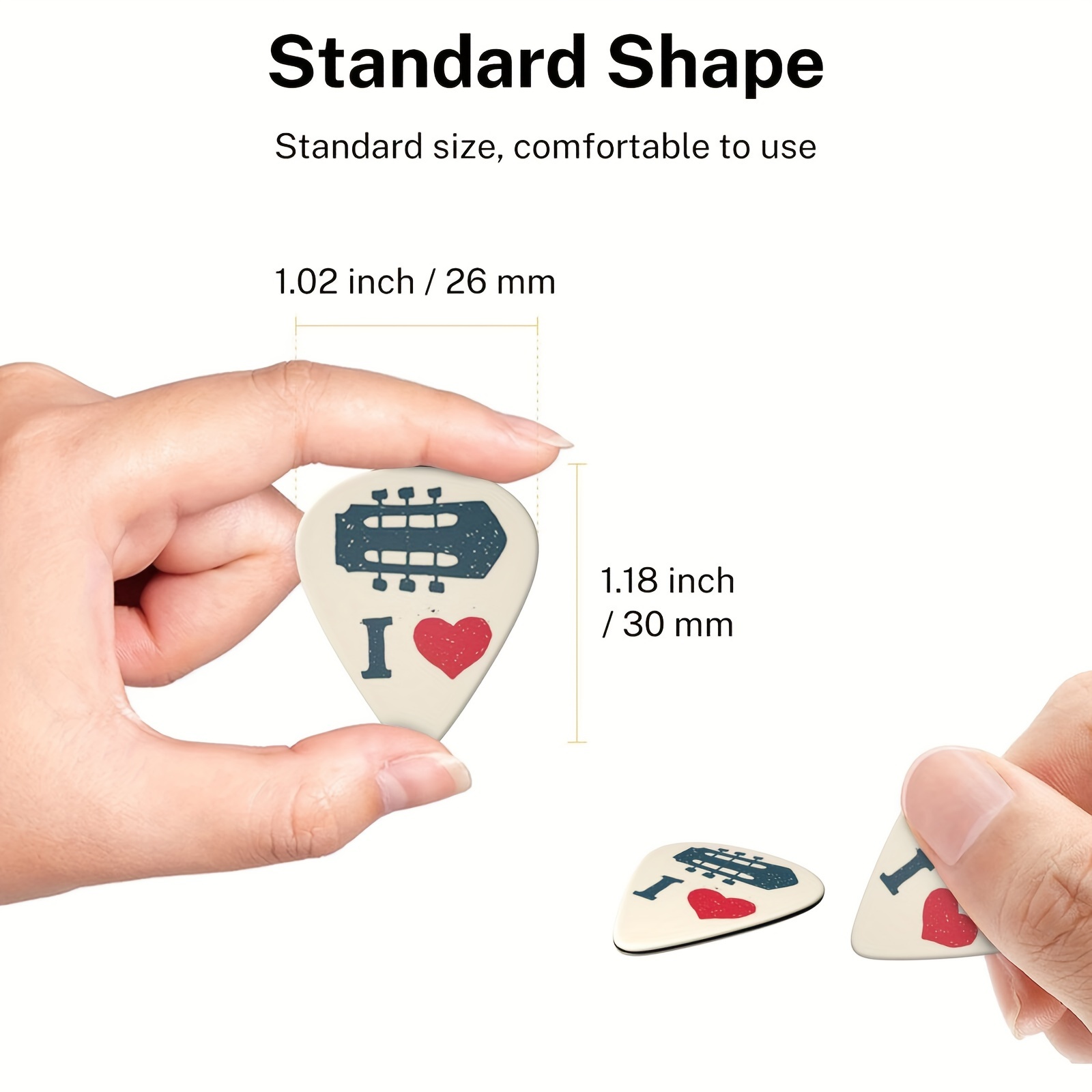 Guitar Picks High quality Abs Material Double sided Printed - Temu United