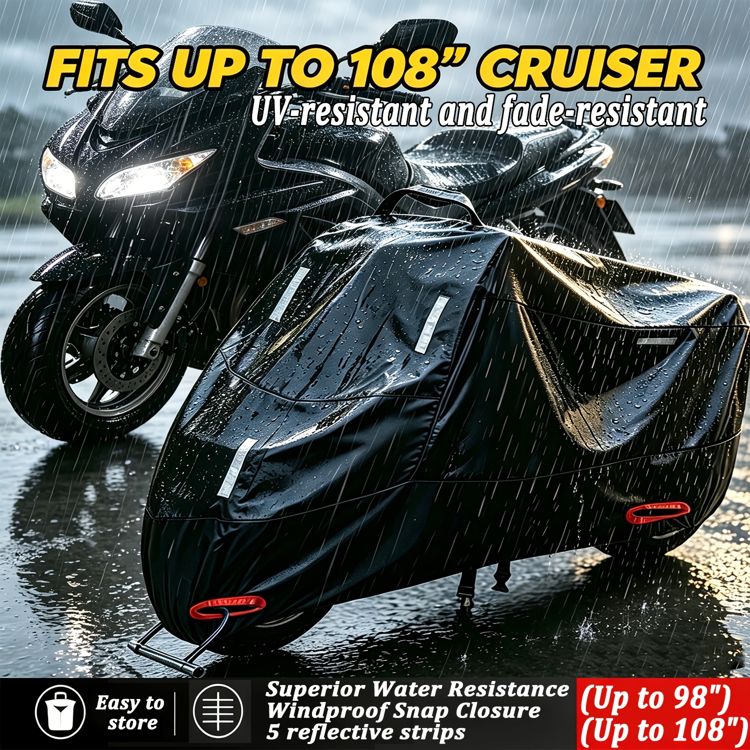motorcycle cover waterproof sold on Temu United States