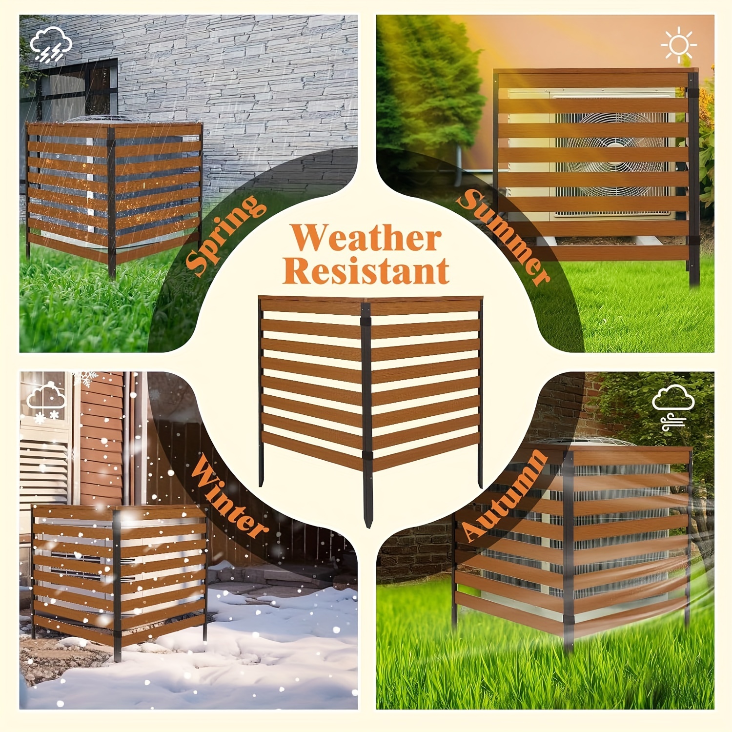 Poly Lumber Outdoor Privacy Screen Heavy Duty Stakes - Temu