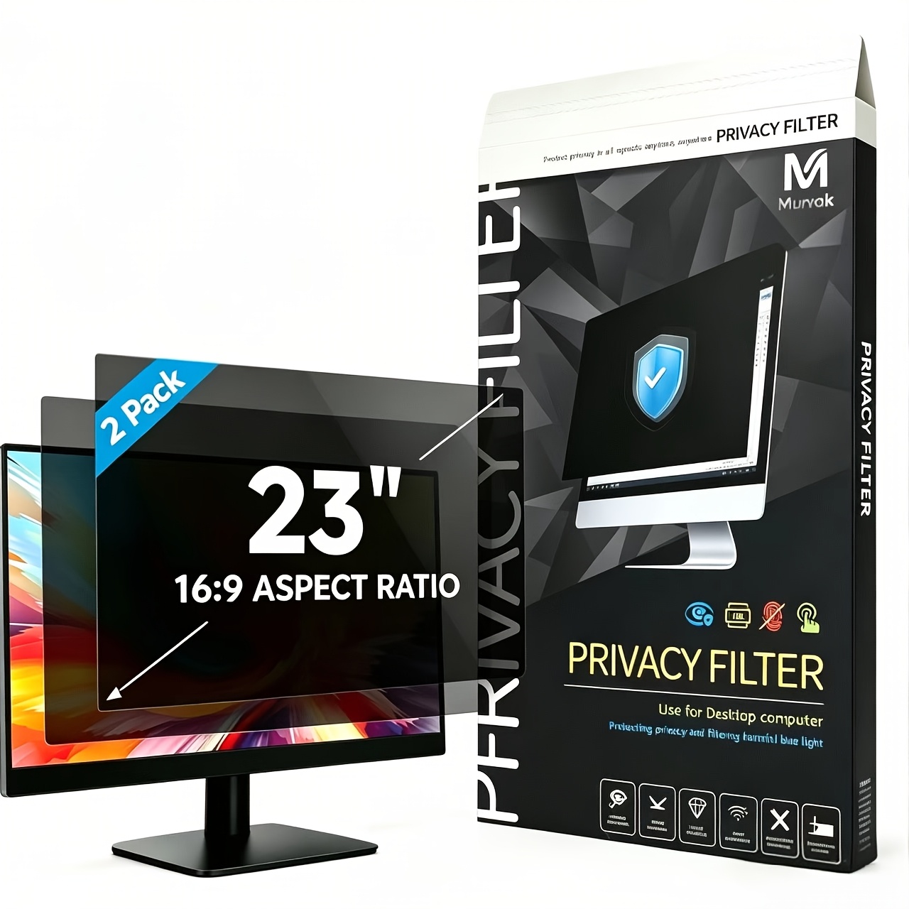 privacy screen monitor sold on Temu United States