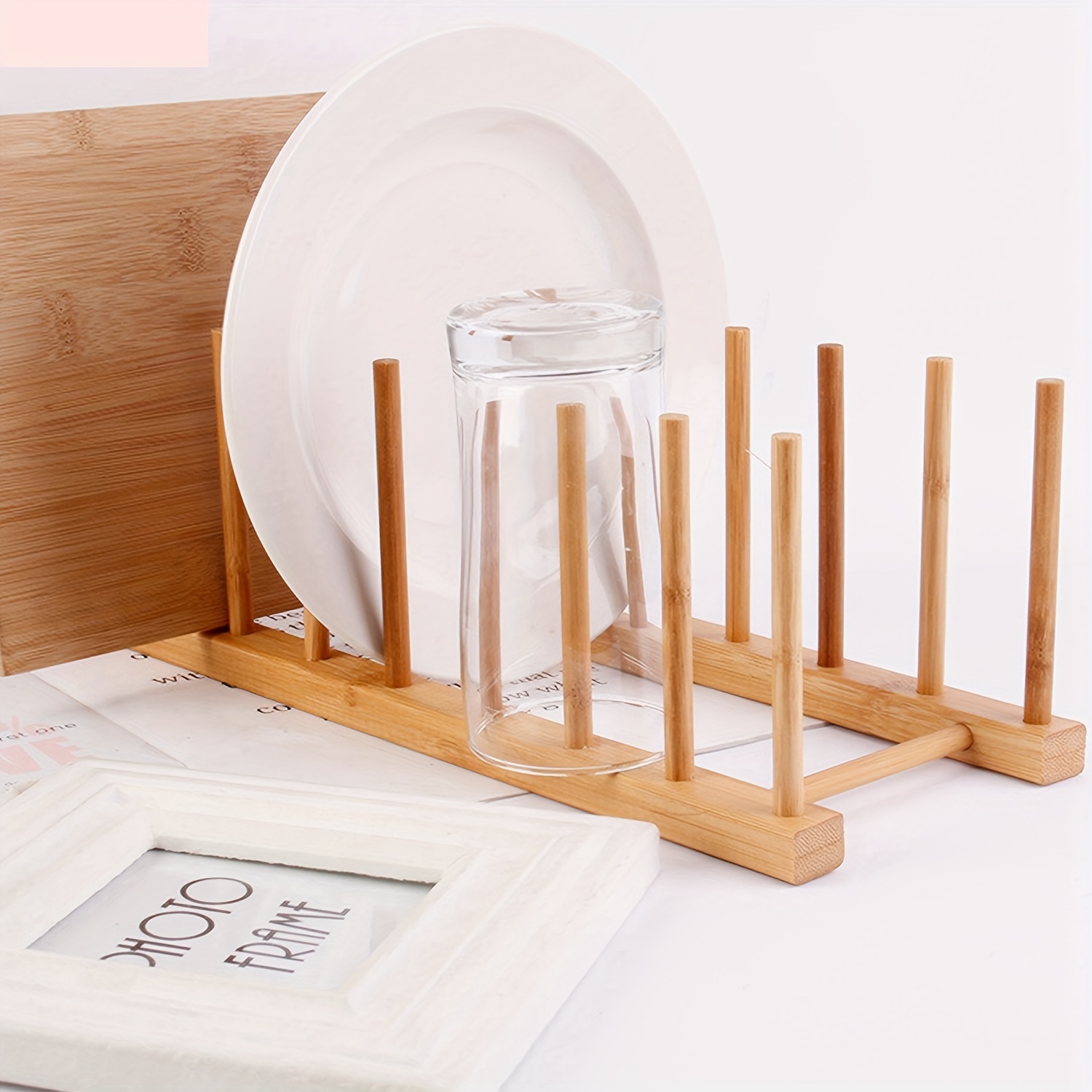 Multifunctional Bamboo Dish Plate Bowl Cup Lid - Temu Ireland