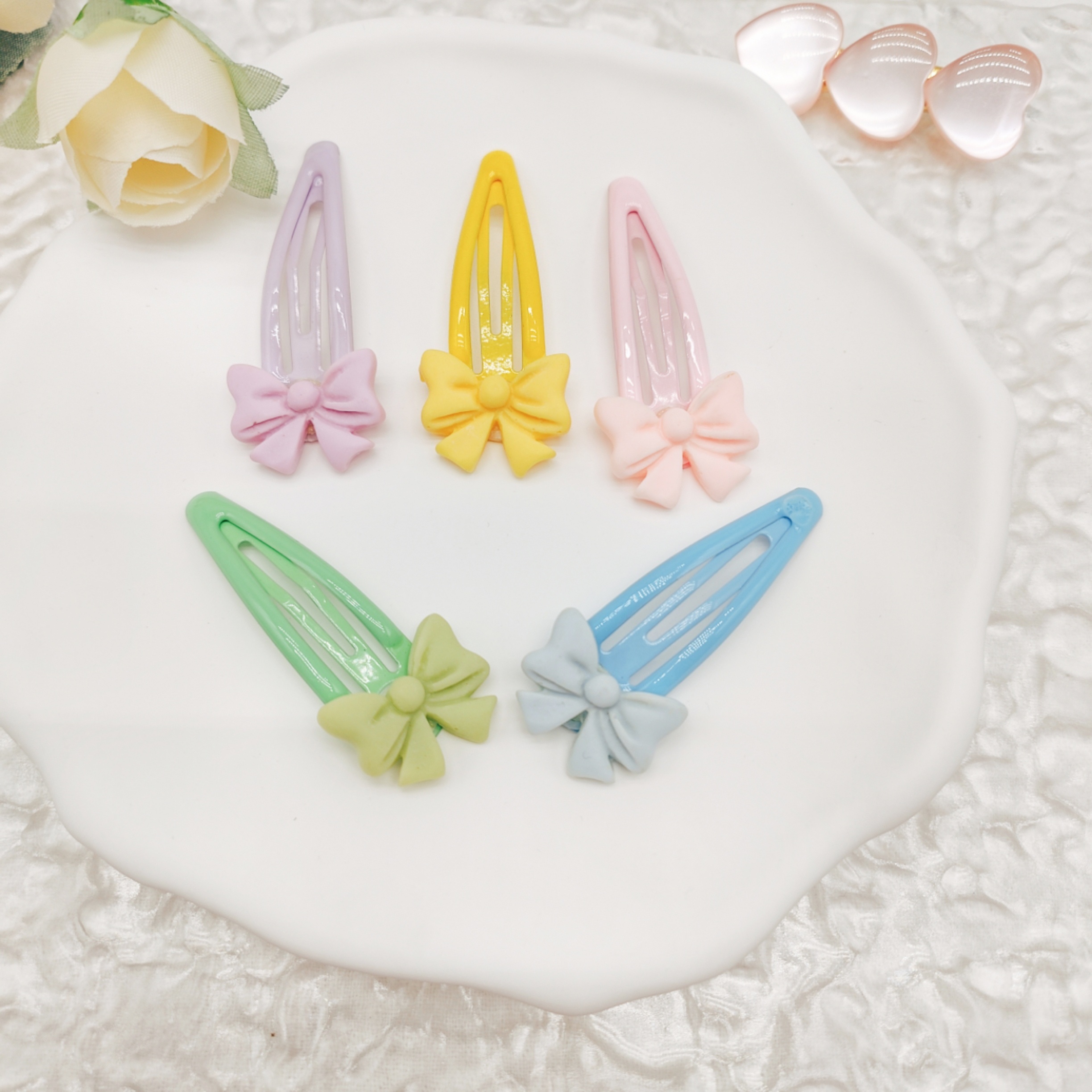 Cute Girls Bow Hair Clip Headwear - Temu Portugal