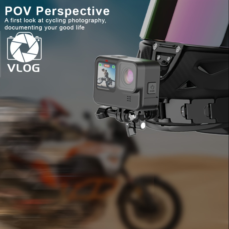 gka Helmet Chin Mount For Gopro Hero 12 11 10 9 8 7 5 Cameras Full Face ...