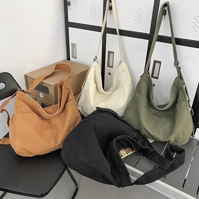 brown messenger bag sold on Temu United States
