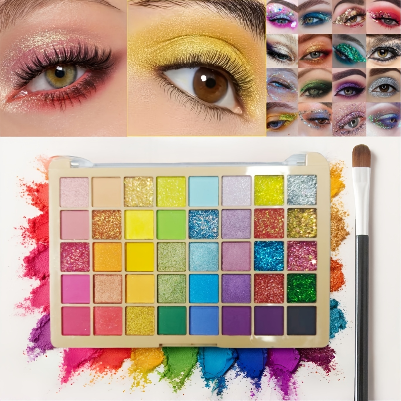 color palette makeup sold on Temu United States