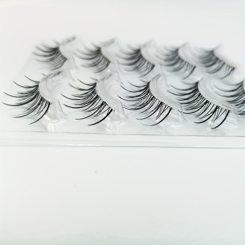 Wispy Lower Lashes Transparent False Eyelashes Cluster - Temu Canada