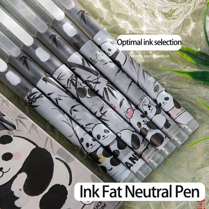 panda gel pens quick dry ink fine point black chinese style - Temu
