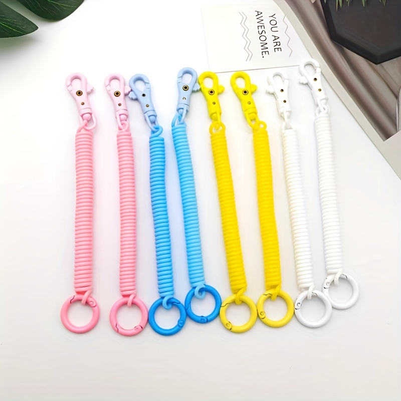 cord plastic spring jelly colored keychain bag card - {region_name}