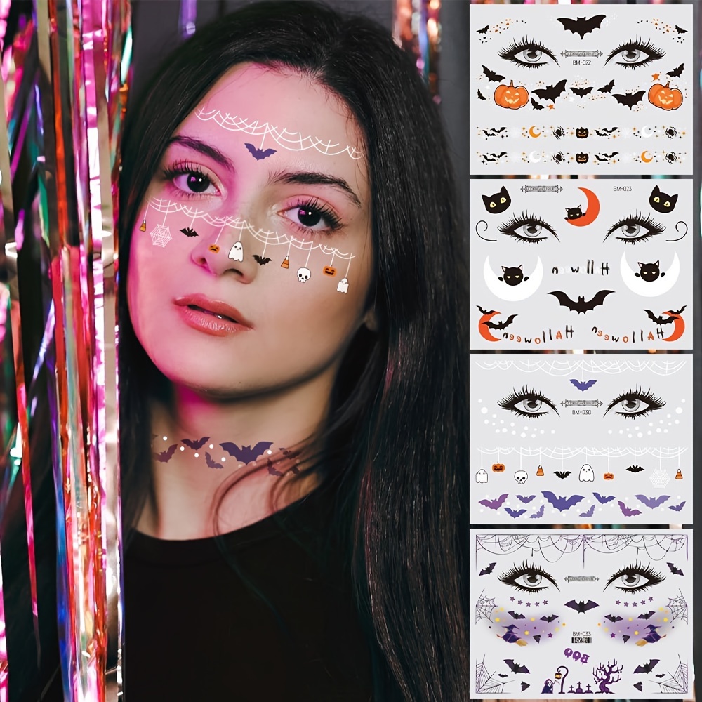 4 komada Halloween Šišmiš Privremene Tetovaže Elf - Temu