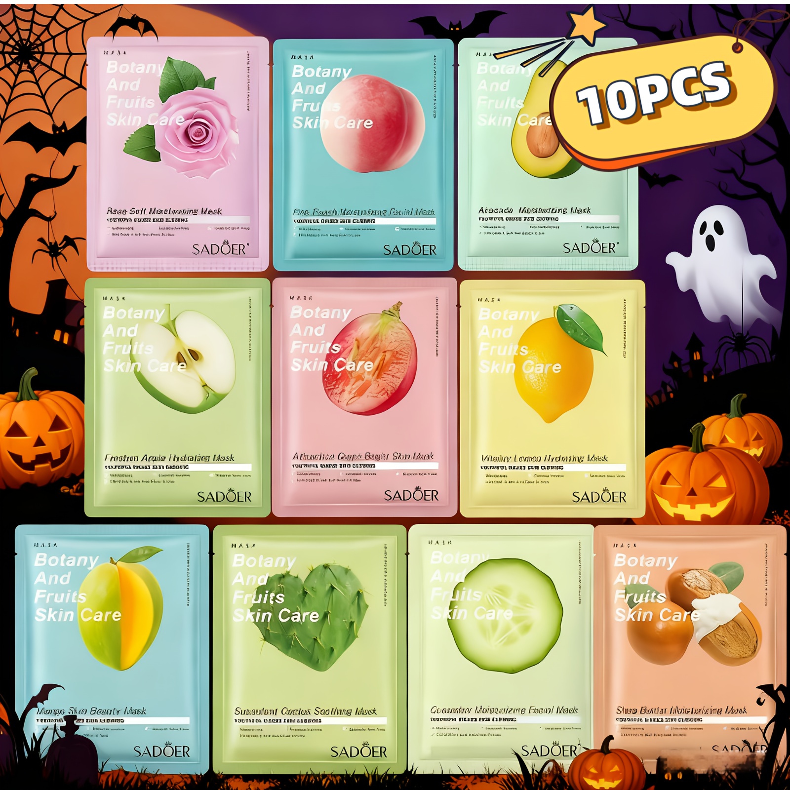 facial masks sold on Temu United States