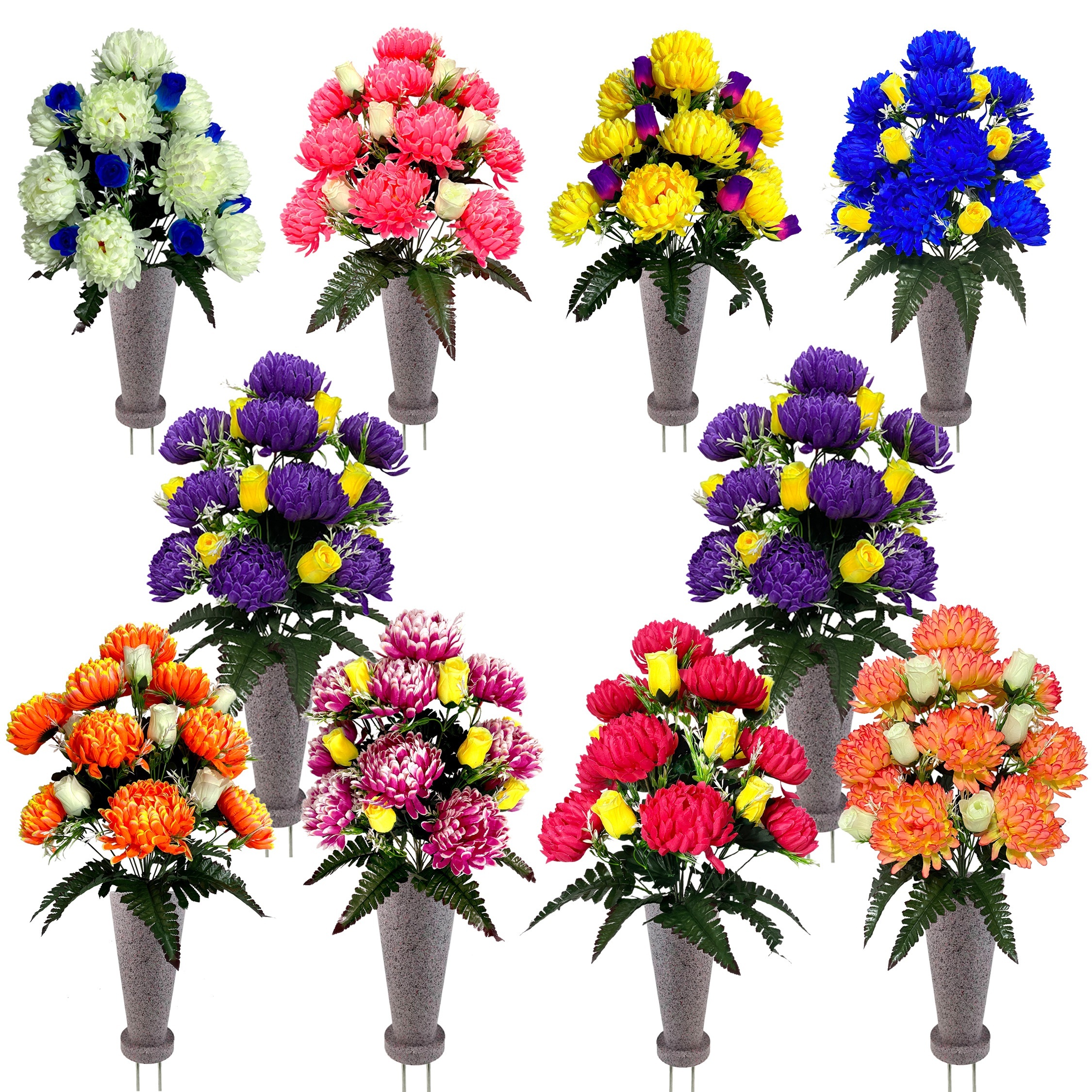 cemetery flowers - Ghana