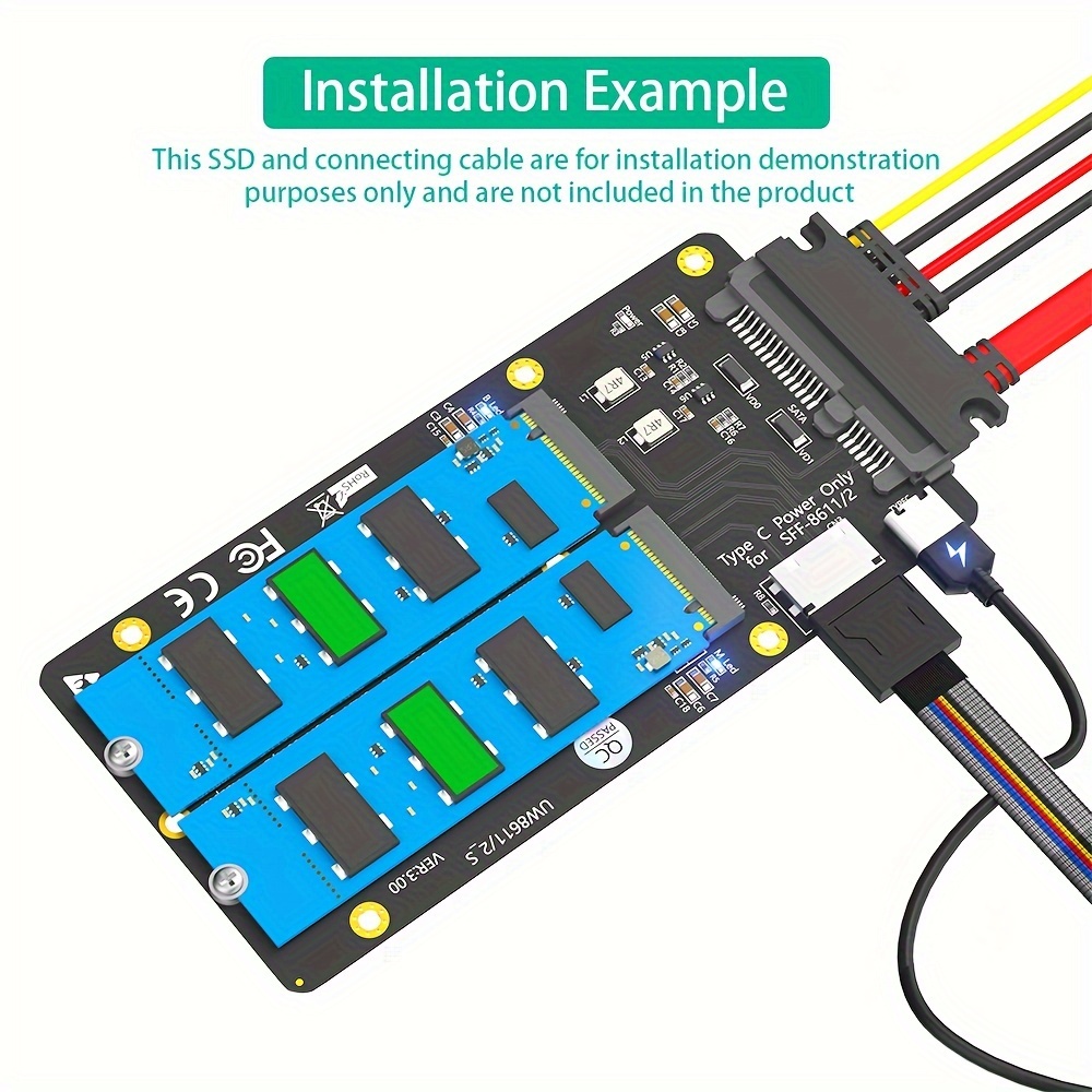 adaptador sata para ssd nvme/sata bus m.2( ) combo 2 - Temu Portugal